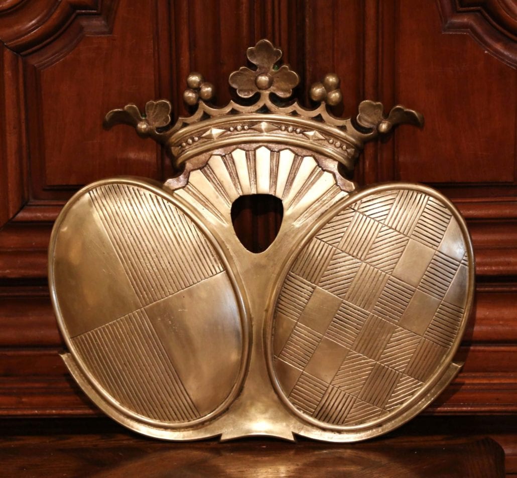 19th Century French Napoleon III Patinated Bronze Wall Hanging Family ...