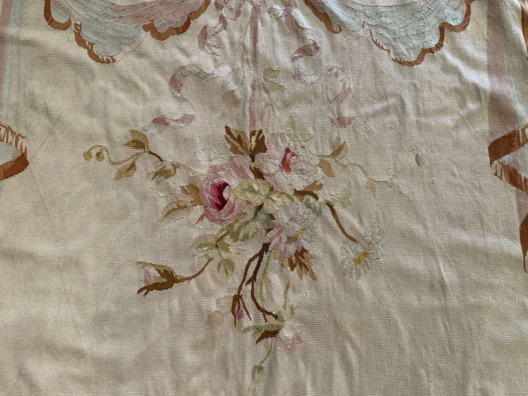 Pair of Mid-19th Century French Handwoven Floral Aubusson Wall Hanging ...