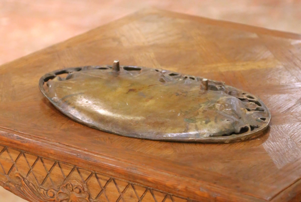 19th Century French Bronze Grape Vine Tray Vide-Poche Signed L ...