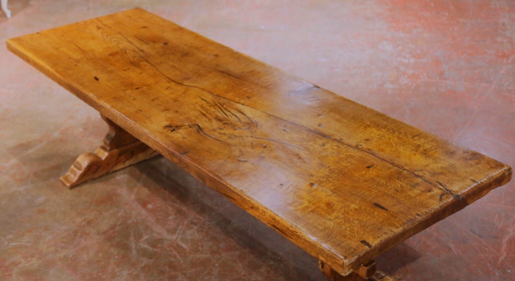 Early 20th Century French Louis XIII Oak and Chestnut Monastery Dining ...