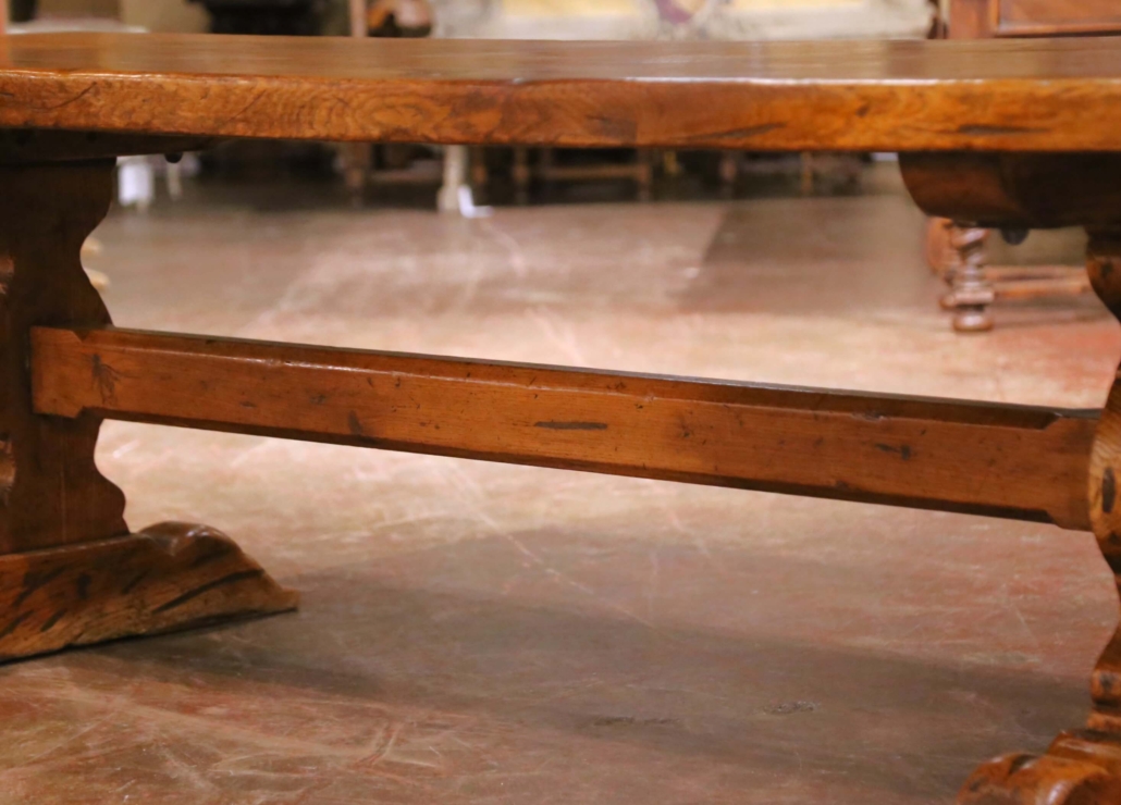 Early 20th Century French Louis XIII Oak and Chestnut Monastery Dining ...